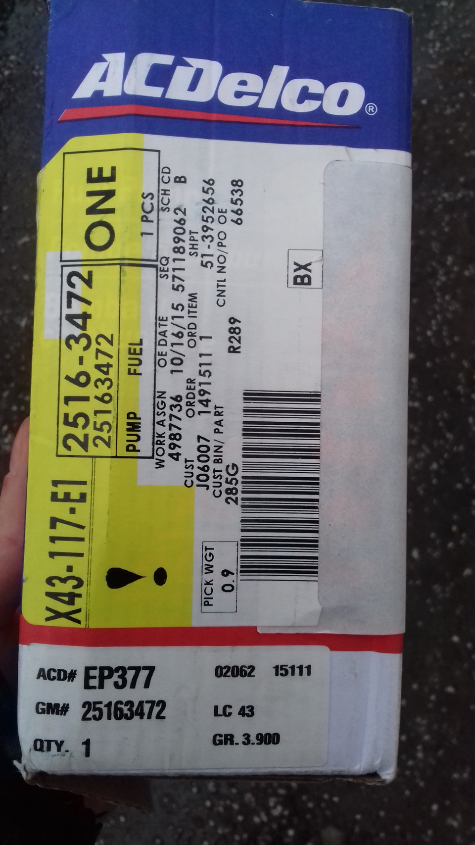 25163472 Насос GM | Запчасти на DRIVE2