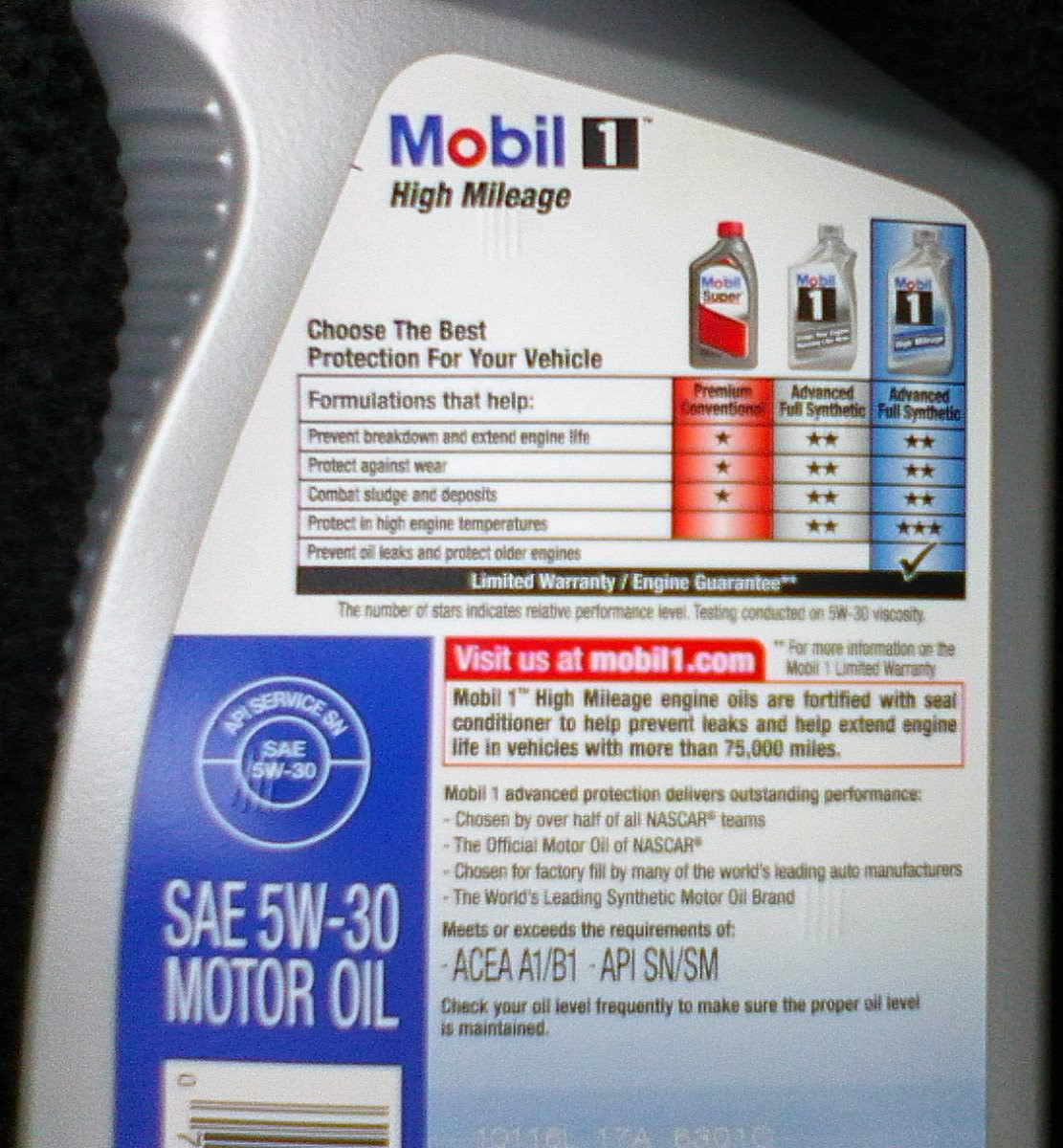 Mobil 1™ High Mileage в Киеве — DRIVE2
