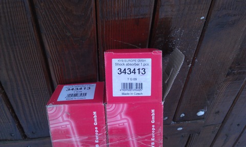 343413 Амортизатор задний (левый/правый). Серия Excel-G KYB | Запчасти ...