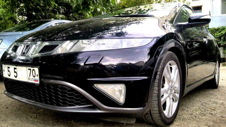 Honda Civic Hatchback (8G) 1.8 бензиновый 2009 | black metalic на DRIVE2