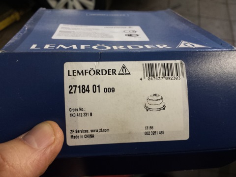 2718401 Опора стойки амортизатора LEMFORDER | Запчасти на DRIVE2