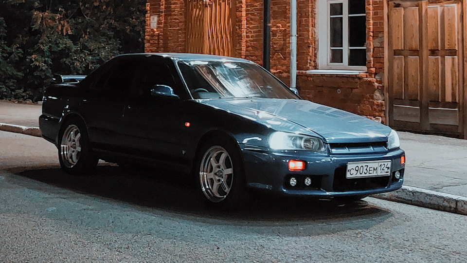 Прогрев двигателя зимой Nissan Skyline ENR34 — Nissan Skyline (R34), 2 ...