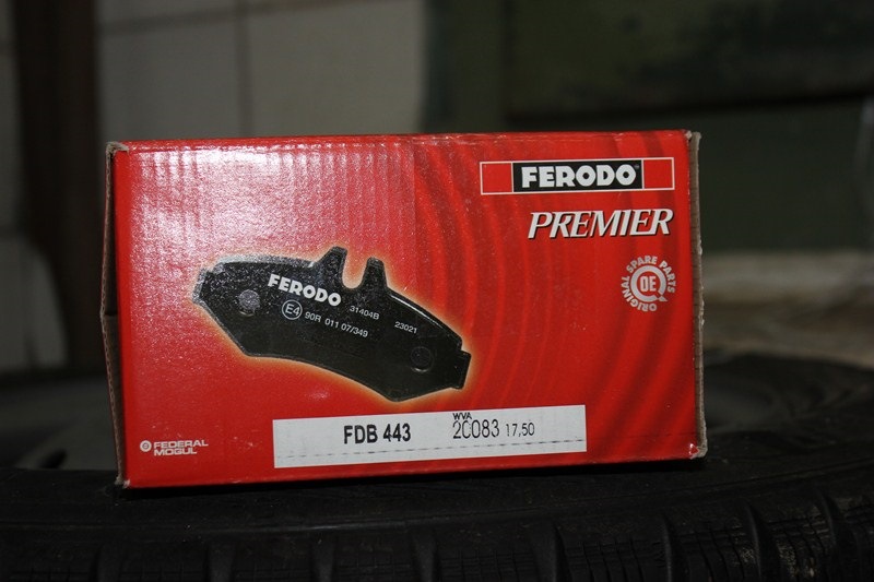 FDB443 Комплект тормозных колодок, дисковый тормоз FERODO | Запчасти на ...