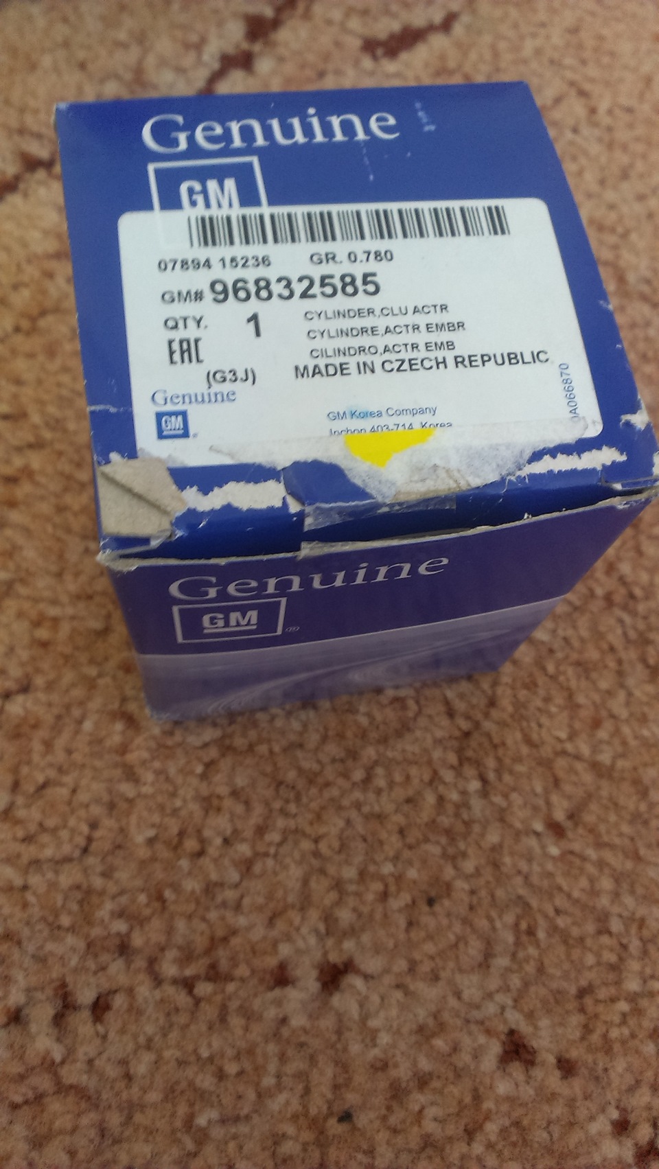 96832585 Подшипник выжимной Chevrolet Cruze GM | Запчасти на DRIVE2