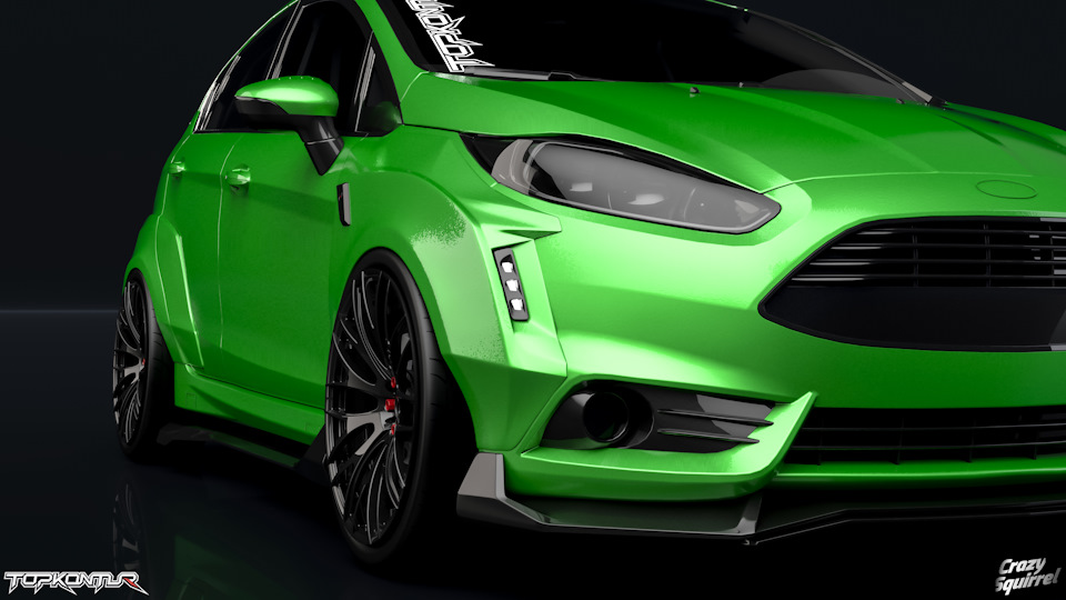 Ford Fiesta mk7 wide body kit — TOPKONTUR-Design на DRIVE2