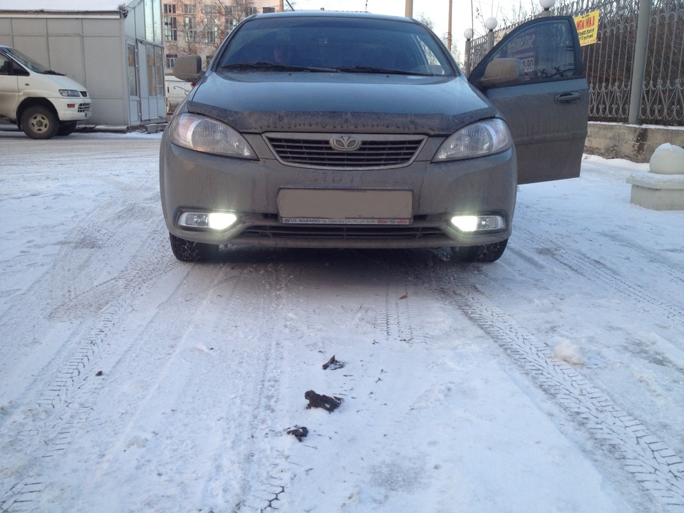 Замена лампочек на светодиоды в ДХО — Daewoo Gentra, 1,5 л, 2014 года ...