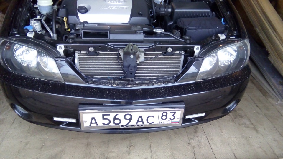 Вентиляция фар и поддон АКБ! — KIA Spectra, 1,6 л, 2006 года | своими ...