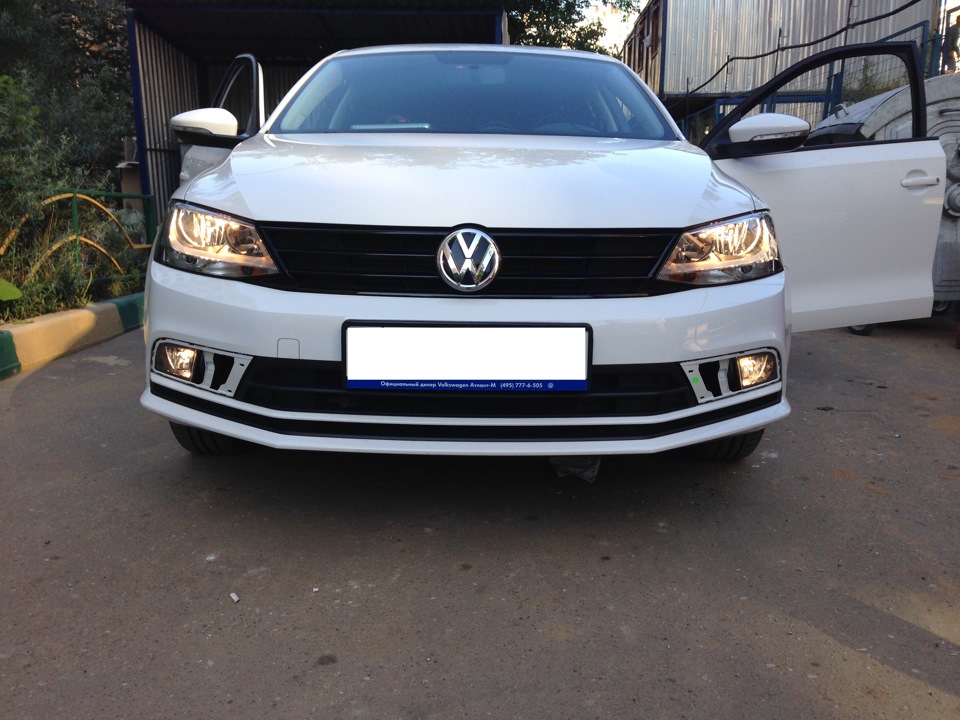 Оригинальная установка ПТФ на Jetta FL mk6 — Volkswagen Jetta VI, 1,6 л ...