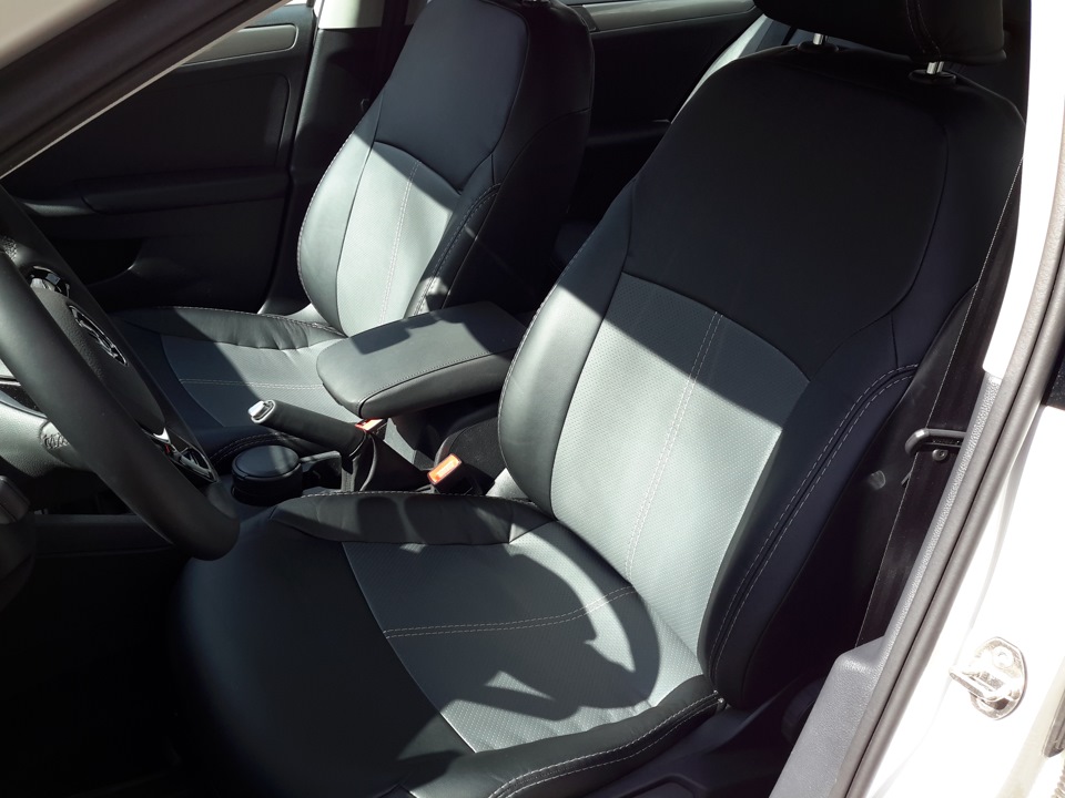 Надел чехлы-2 — Volkswagen Jetta VI, 1,6 л, 2015 года | стайлинг | DRIVE2