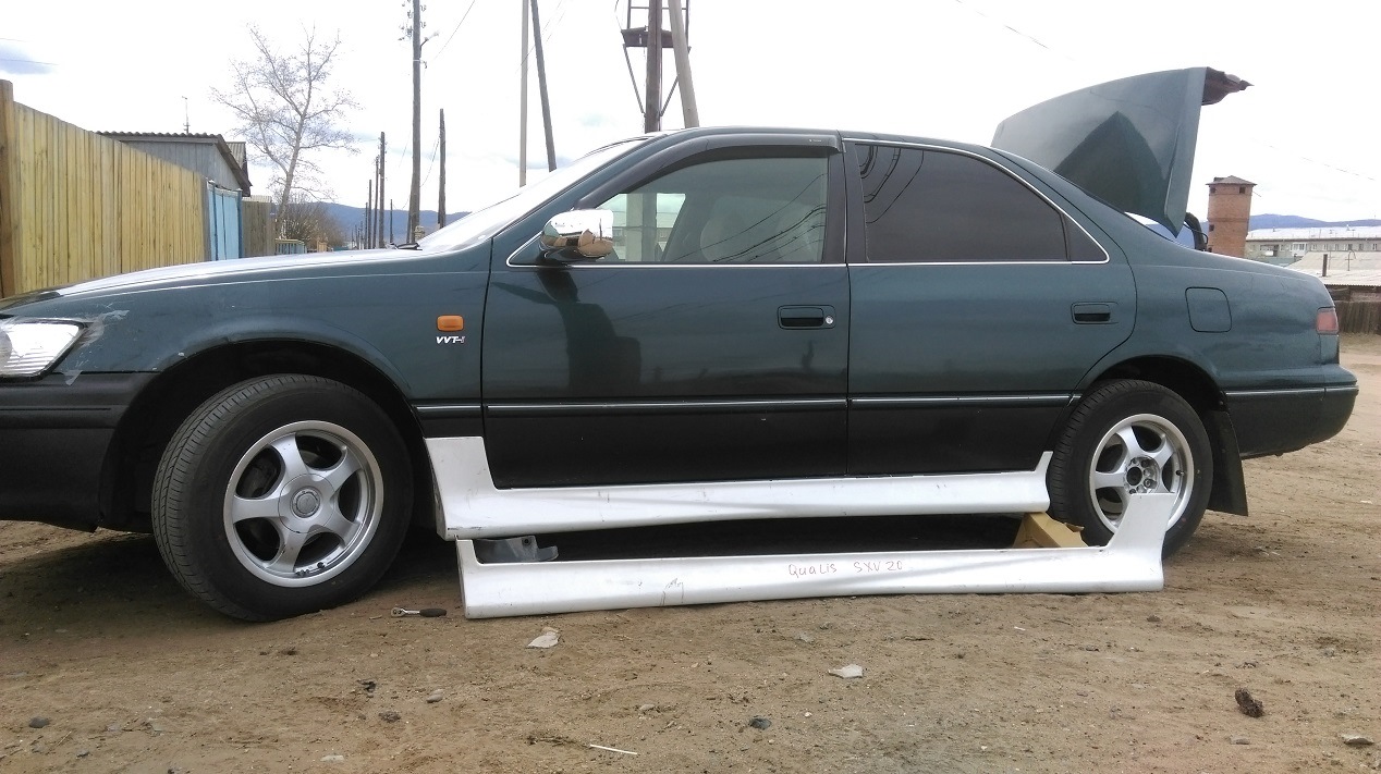 Camry SXV20: Пороги, туманки и Yokohama Blu Earth AE01 — Toyota Camry ...