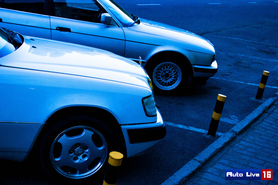 Фотосессия: BMW e34 vs Mercedes-Benz W124 — BMW 5 series (E34), 2 л ...