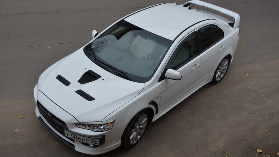 Mitsubishi Lancer X 2.0 бензиновый 2008 | White на DRIVE2