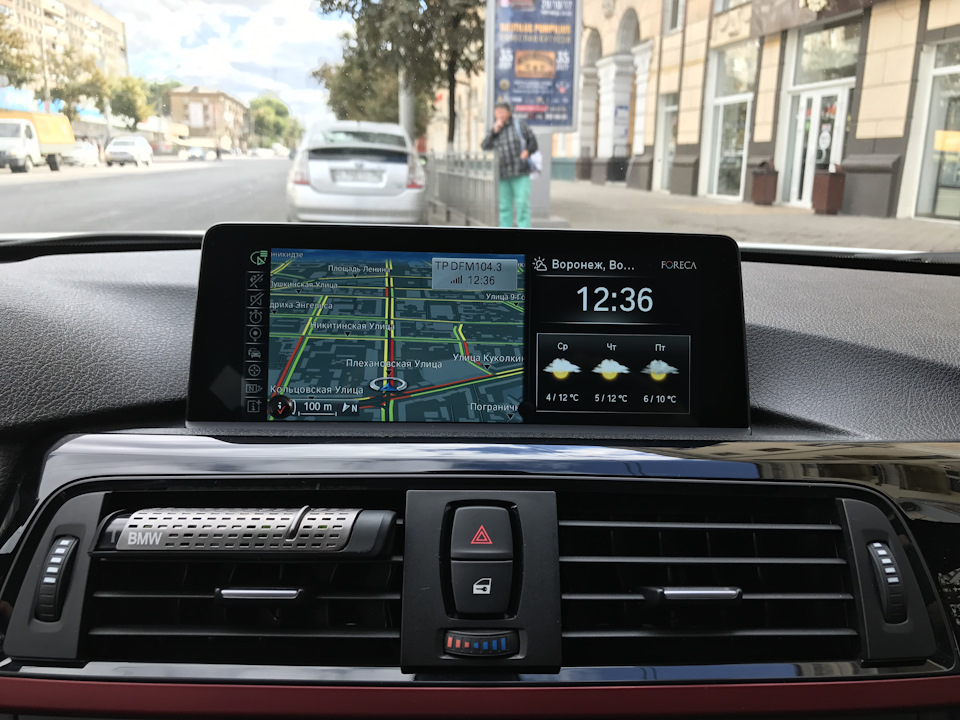 Установка блока TCB и монитора от NBT EVO id4 — BMW 3 series (F30), 2 л ...