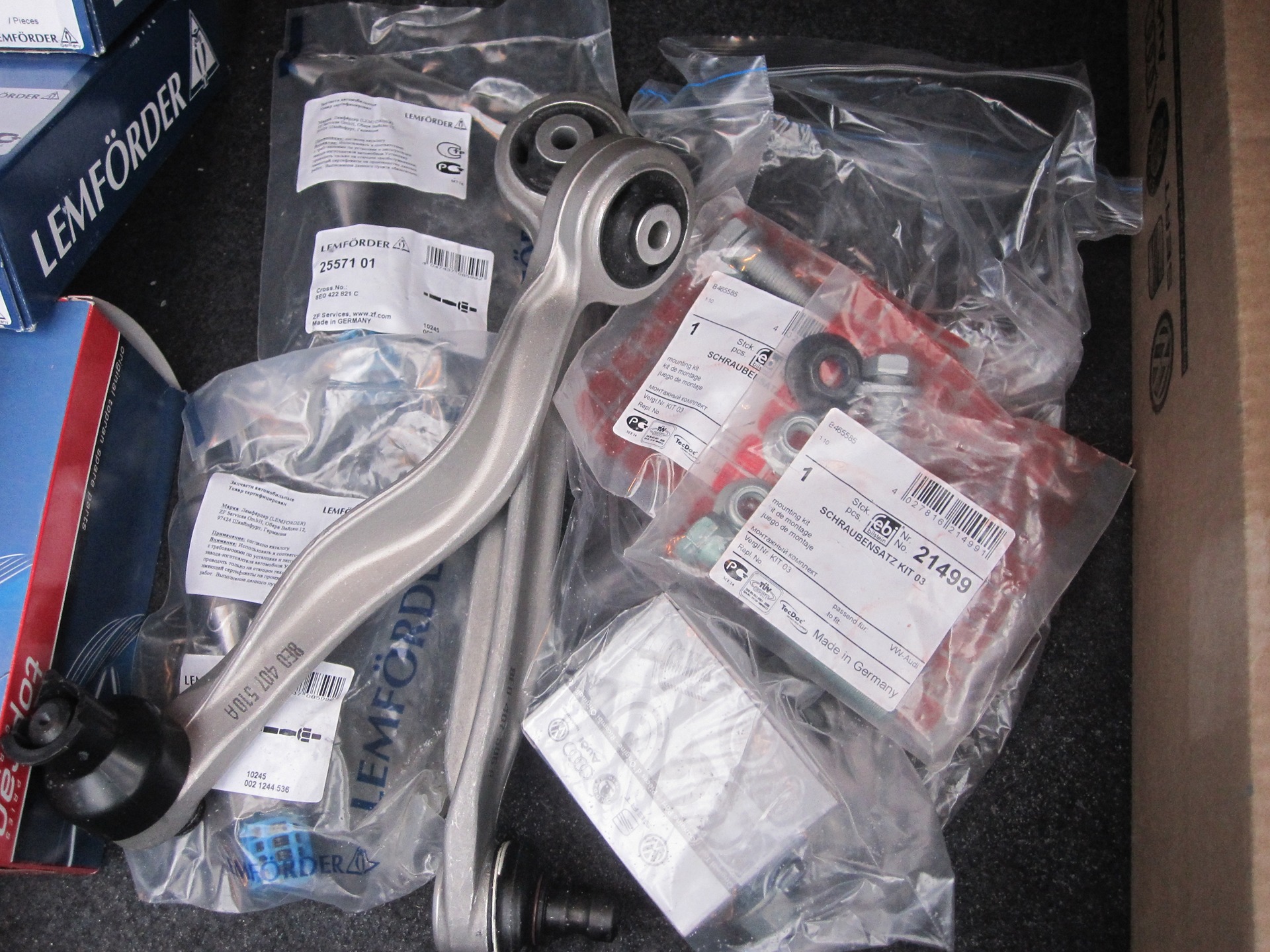 Передняя подвеска — Audi A4 (B6), 1,8 л, 2002 года | плановое ТО | DRIVE2