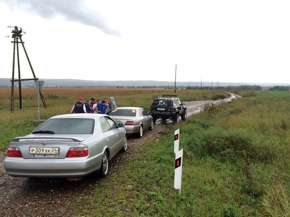 01.Поездка на грязные игры 2015 — Toyota Chaser (100), 2,5 л, 1996 года ...