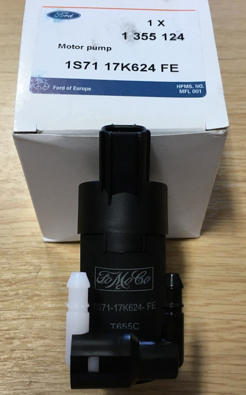 1355124 Насос омывателя лобового стекла (а/м с задним омывателем) / 03 ...