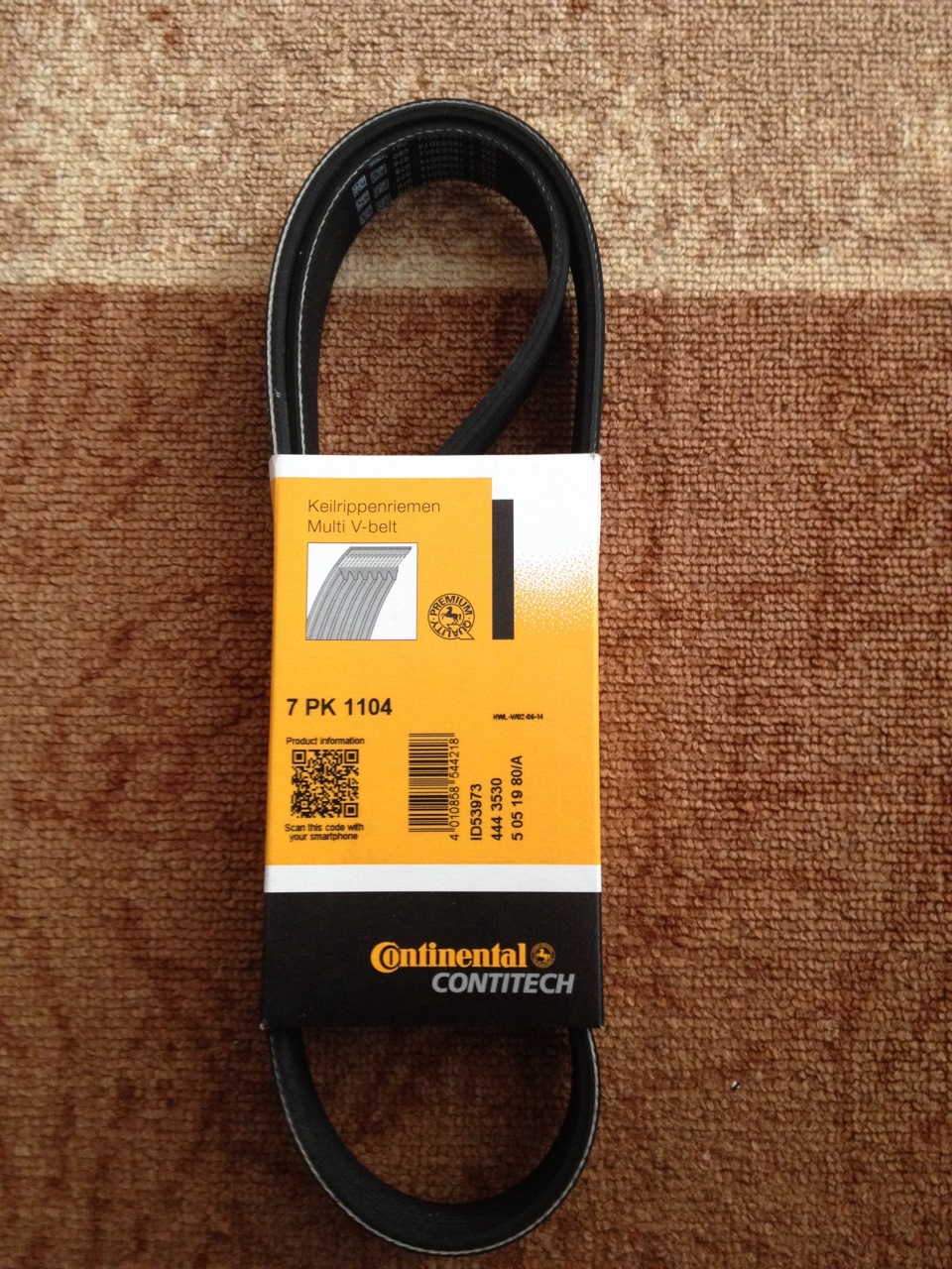 7PK1104 Поликлиновый ремень CONTITECH | Запчасти на DRIVE2