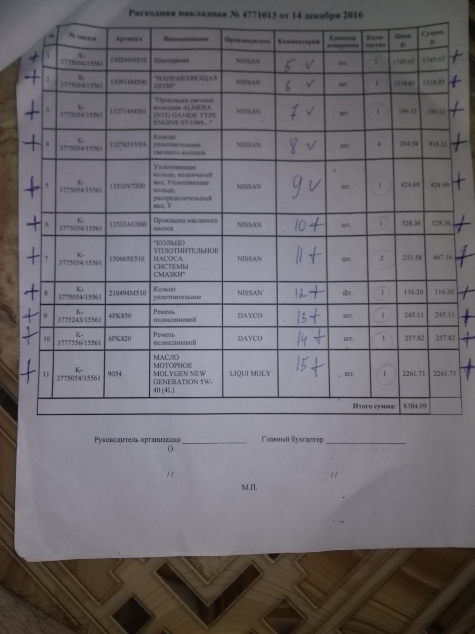 150665E510 Кольцо уплотнительное передней крышки двигателя NISSAN ...