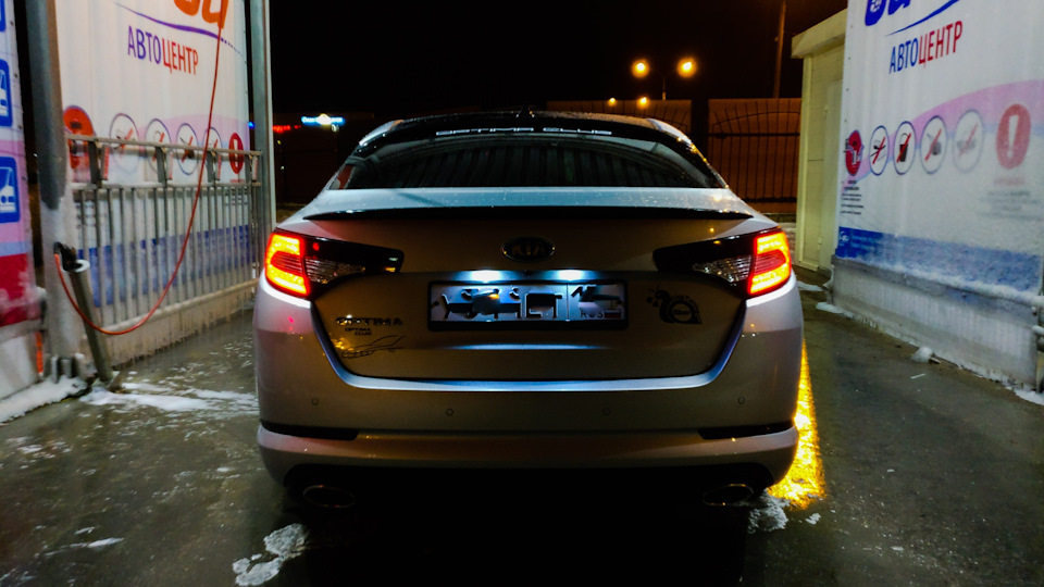 Дефлектор на заднее стекло — KIA Optima (3G), 2,4 л, 2012 года | тюнинг ...