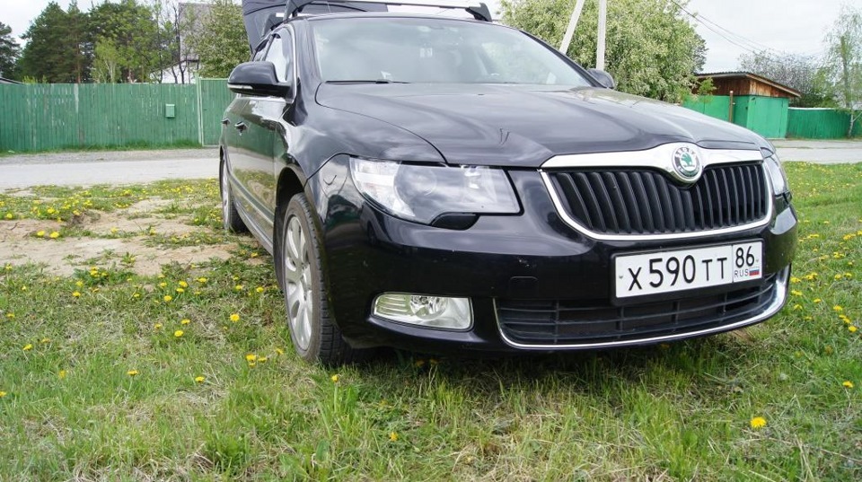 4 часа ручной работы и фары готовы — Skoda Superb Mk2, 1,8 л, 2009 года ...