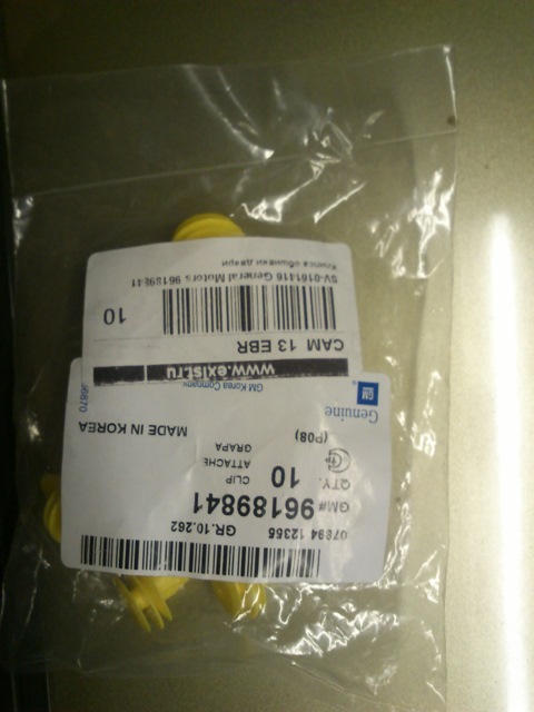 96189841 КЛИПСА ОБЛИЦОВКИ ДВЕРИ N GM | Запчасти на DRIVE2