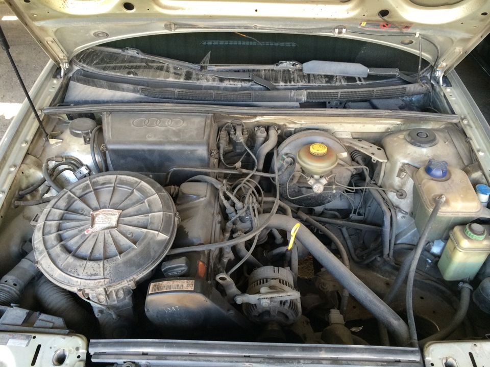 Подготовка к ремонту двигателя — Audi 80 (B4), 2 л, 1993 года | мойка ...