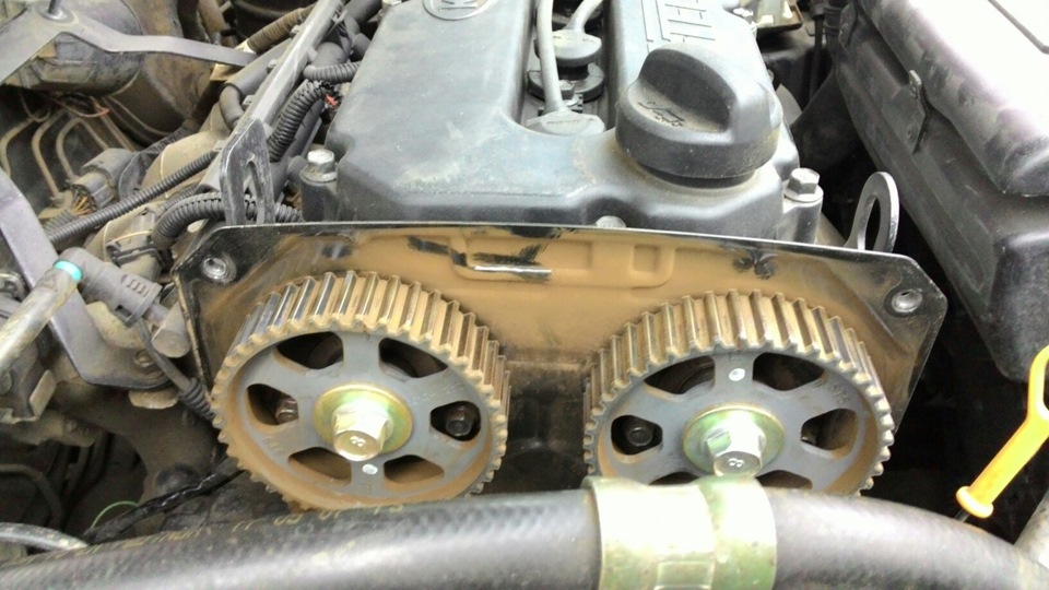 Замена ремня ГРМ и приводных ремней — KIA Spectra, 1,6 л, 2007 года ...