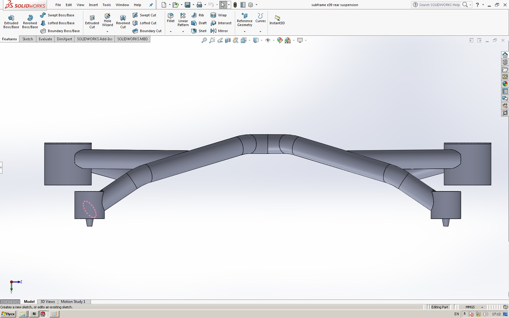 Задняя подвеска BMW e39 (subframe_solidworks) — ГАЗ 24, 4,2 л, 1975 года | тюнинг | DRIVE2