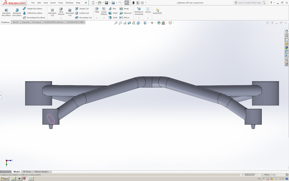 Задняя подвеска BMW e39 (subframe_solidworks) — ГАЗ 24, 4,2 л, 1975 года | тюнинг | DRIVE2