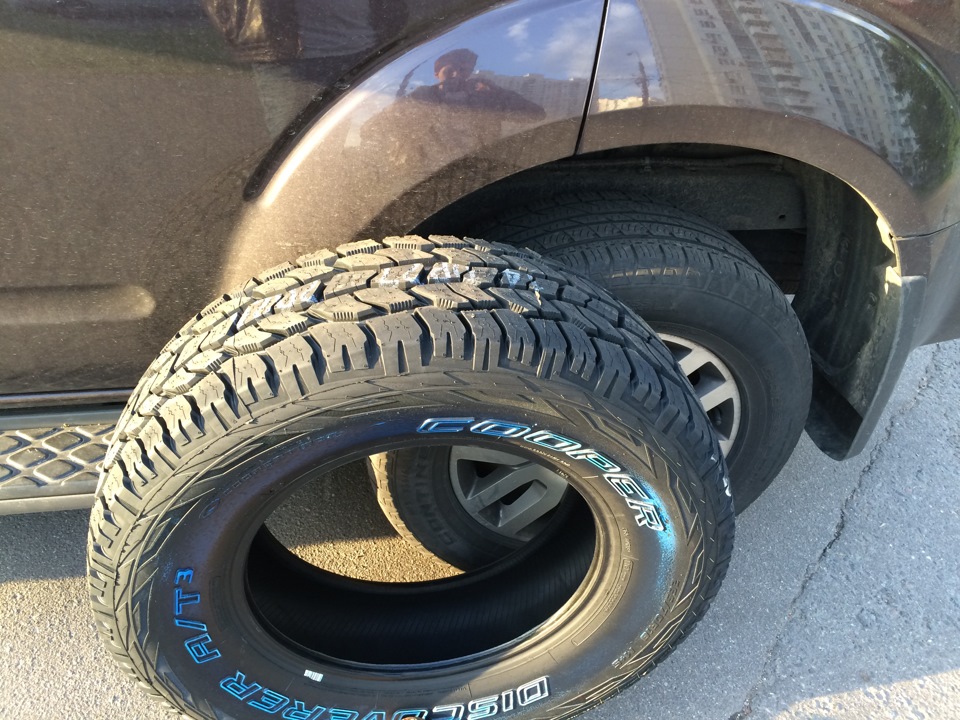 у патифона новые сапожки Cooper 265/70/R18 — Nissan Pathfinder (3G), 2 ...