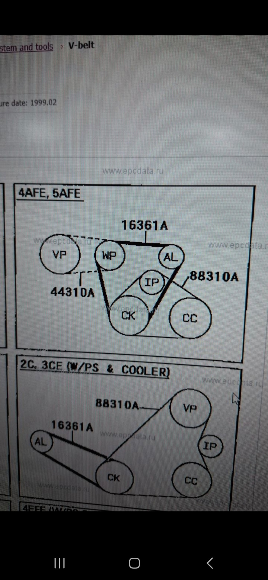 Ролик + DEPO стоп — Toyota Corolla (110), 1,5 л, 1999 года | визит на ...