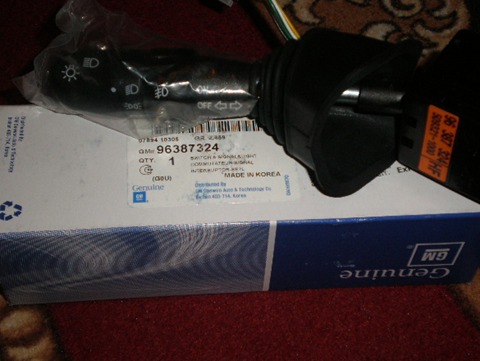 96387324 Переключатель света, поворотов и противотуманных фар GM ...