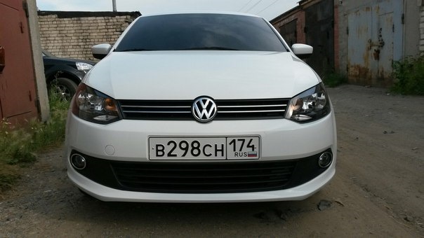 Установка ПТФ. — Volkswagen Polo Sedan, 1,6 л, 2014 года | аксессуары ...