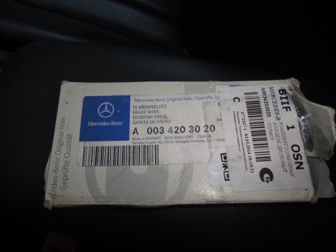 A0034203020 Комплект колодок тормозных MERCEDES | Запчасти на DRIVE2