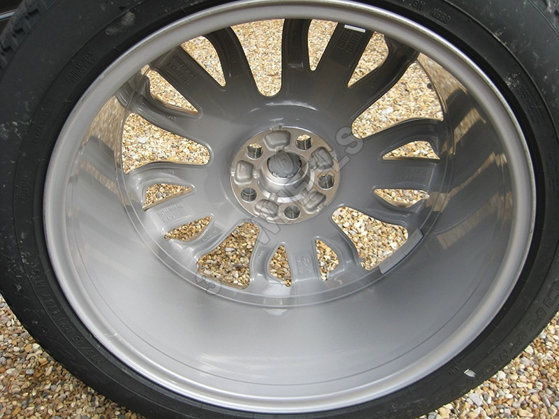 Genuine 2013 New Range Rover Sport 21" 5 Split Spoke Silver Diamoind ...