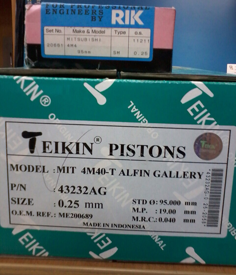 "Правильные" поршня для 4M40 — Mitsubishi Pajero (2G), 2,8 л, 1994 года ...