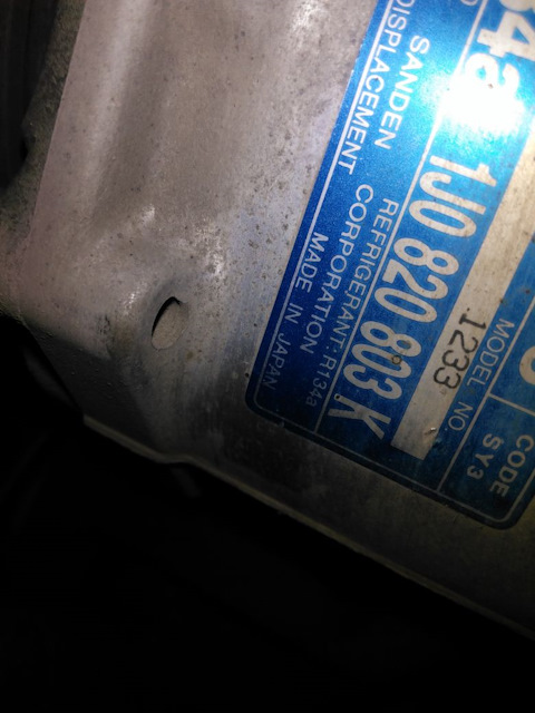 1J0820803K Компрессор, кондиционер VAG | Запчасти на DRIVE2