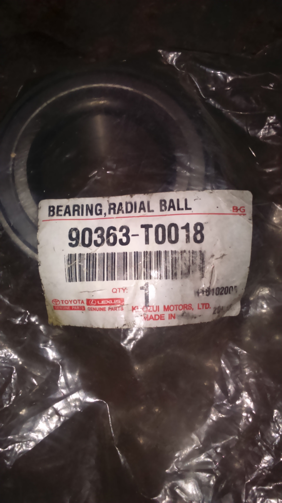 90363T0018 Подшипник передней ступицы Toyota Corolla NZE12# / Ardeo SV5 ...