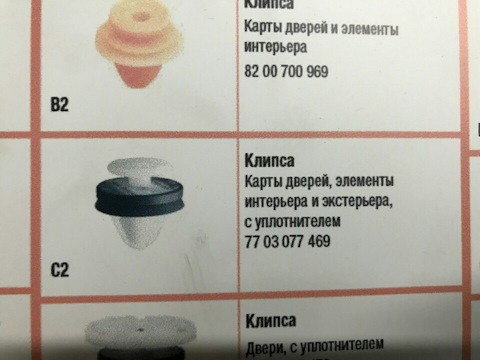 7703077469 Зажим RENAULT | Запчасти на DRIVE2