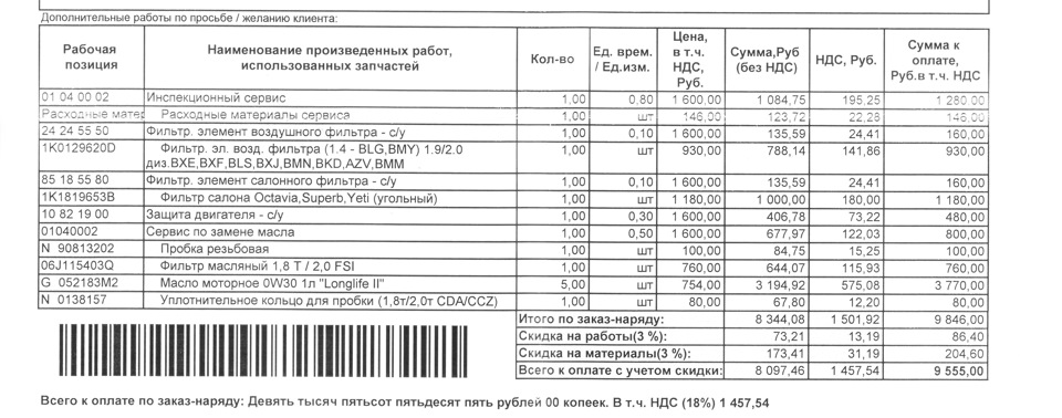 12000 ТО-1 — Skoda Octavia Scout A5 Mk2, 1,8 л, 2012 года | плановое ТО ...