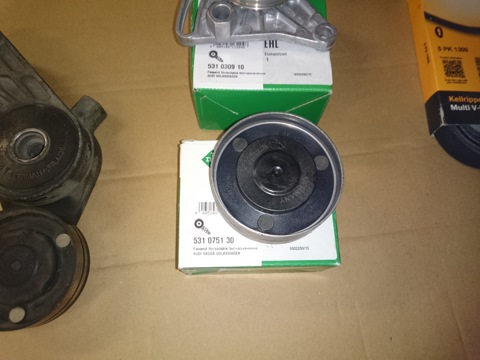 531075130 Ролик натяжителя, многоручейковый ремень INA | Запчасти на DRIVE2