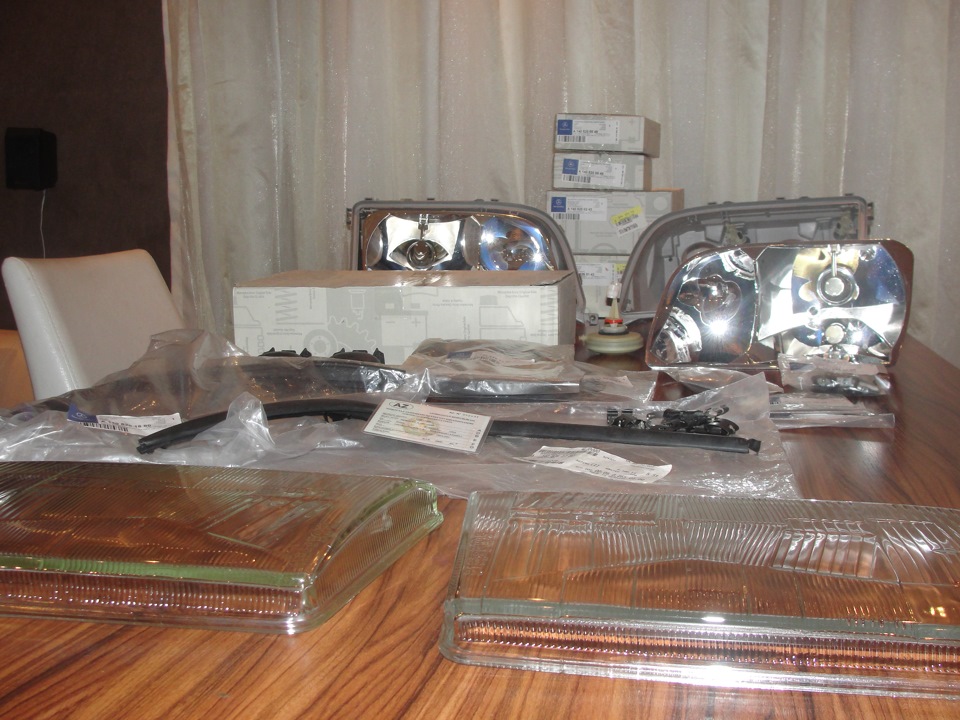 Реставрация головной оптики-3 — Mercedes-Benz S-Class (W140), 2,8 л ...