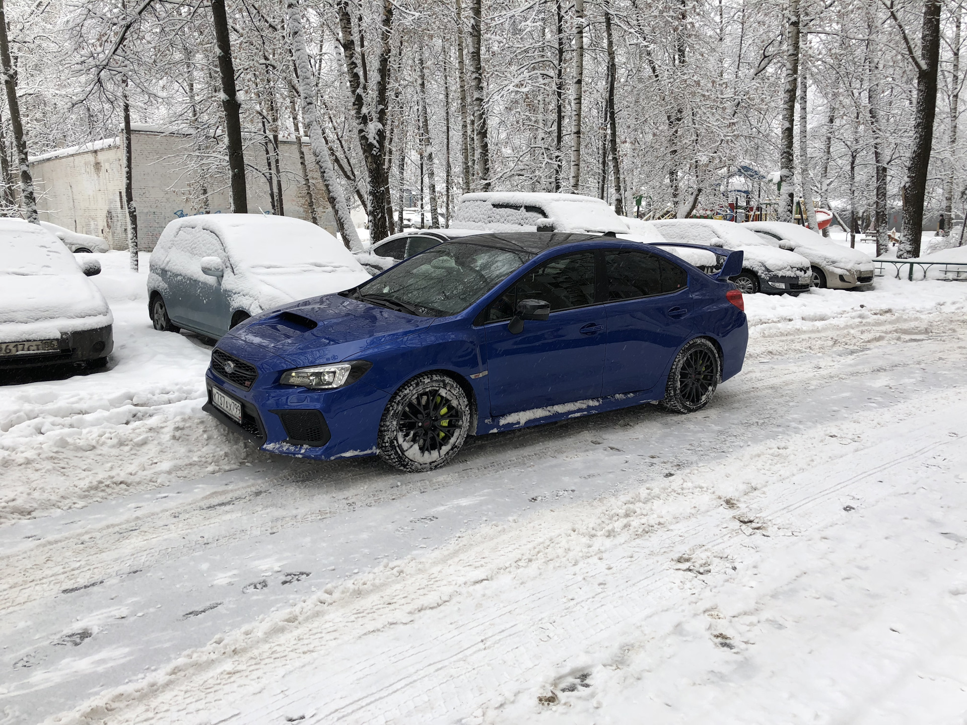 Наконец снег ) — Subaru WRX STI (VA), 2,5 л, 2017 года | покатушки | DRIVE2