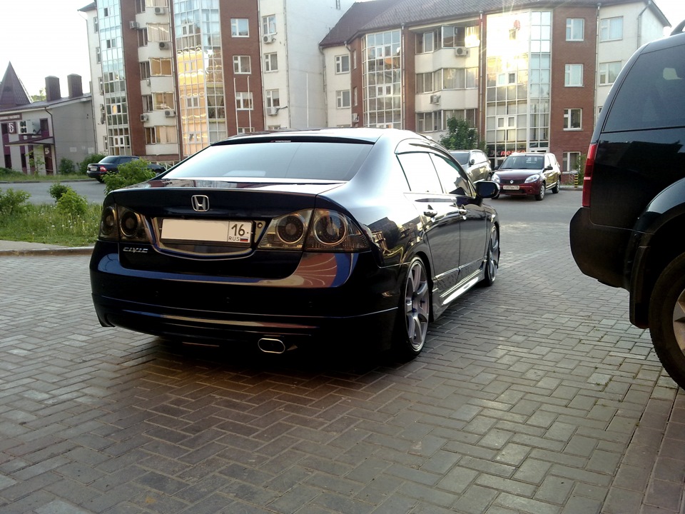 Глушитель "AT&A", установлен! (+видео со звуком) — Honda Civic 4D (8G ...