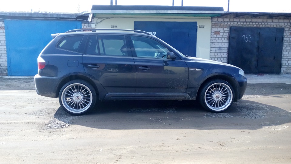X3 e83 примеряем R21 ALPINA classic-II — DRIVE2
