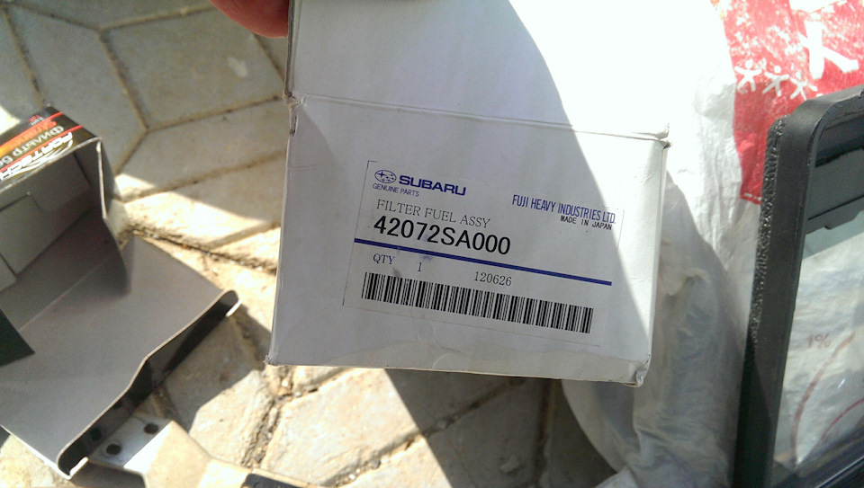 Поменял фильтр топливный — Subaru Impreza (GD/GG), 2 л, 2007 года ...