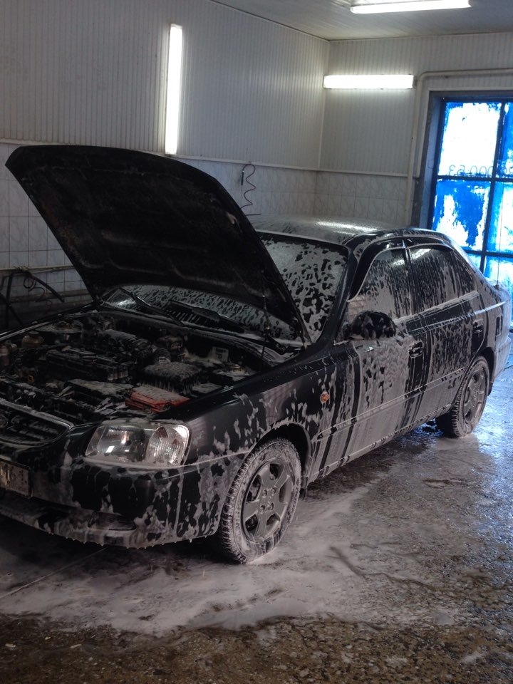 Мойка двигателя и кузова! — Hyundai Accent (2G), 1,5 л, 2008 года ...