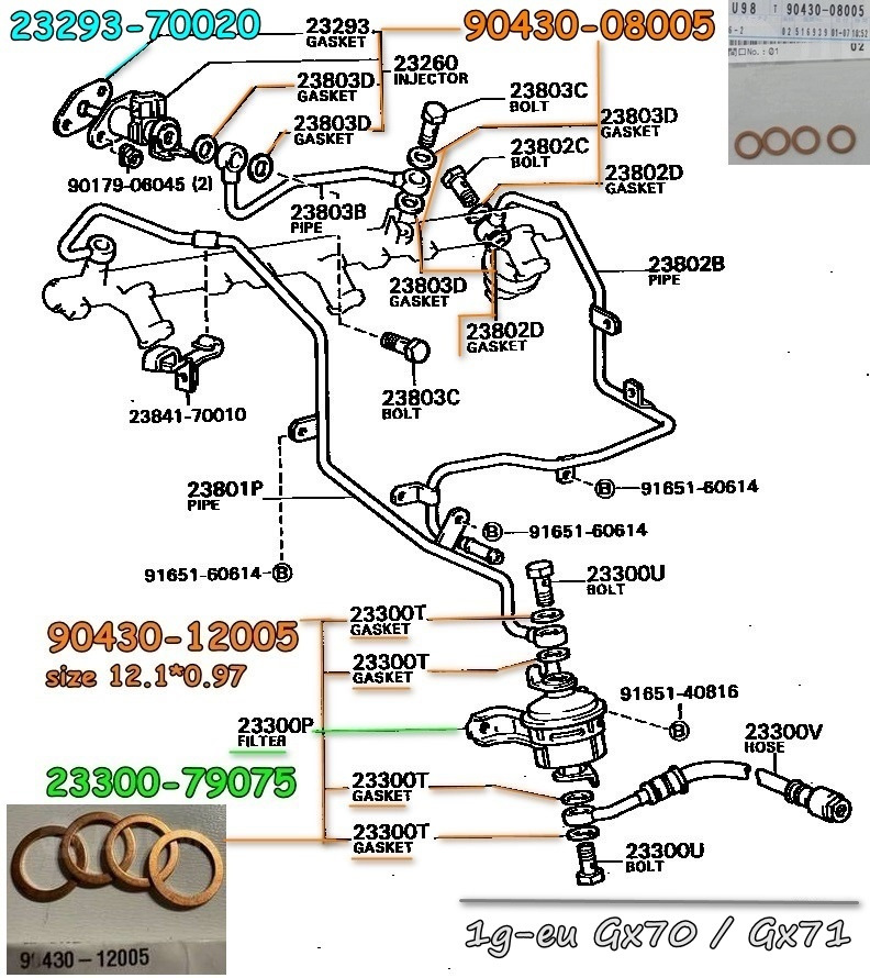 4. Топливная система gx70 / gx71 — Toyota Mark II (70), 2 л, 1985 года ...