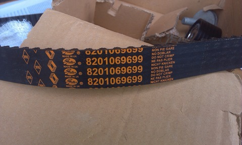 8201069699 Ремень зубчатый RENAULT | Запчасти на DRIVE2