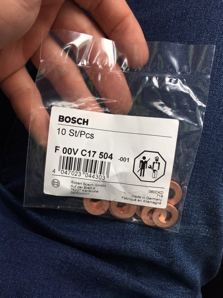 F00VC17504 Уплотнительное кольцо BOSCH | Запчасти на DRIVE2